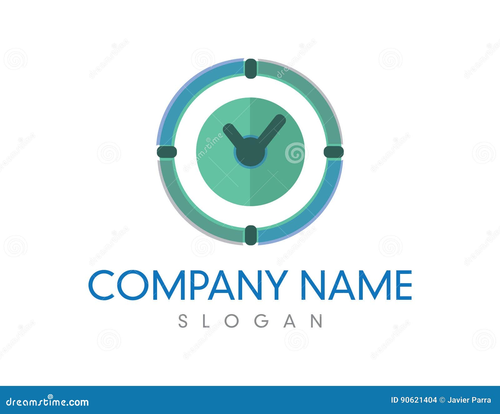 Uhr-Logo vektor abbildung. Illustration von zeit, zeichen - 90621404