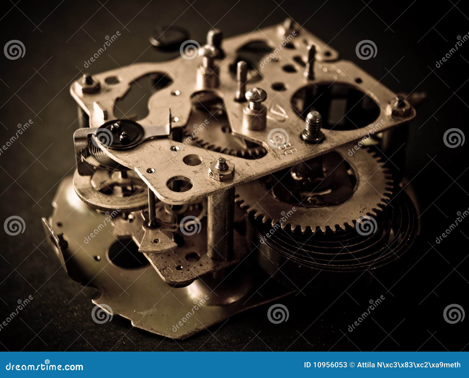 Uhrwerk stockbild. Bild von genau, maschinerie, aufbau - 10956053