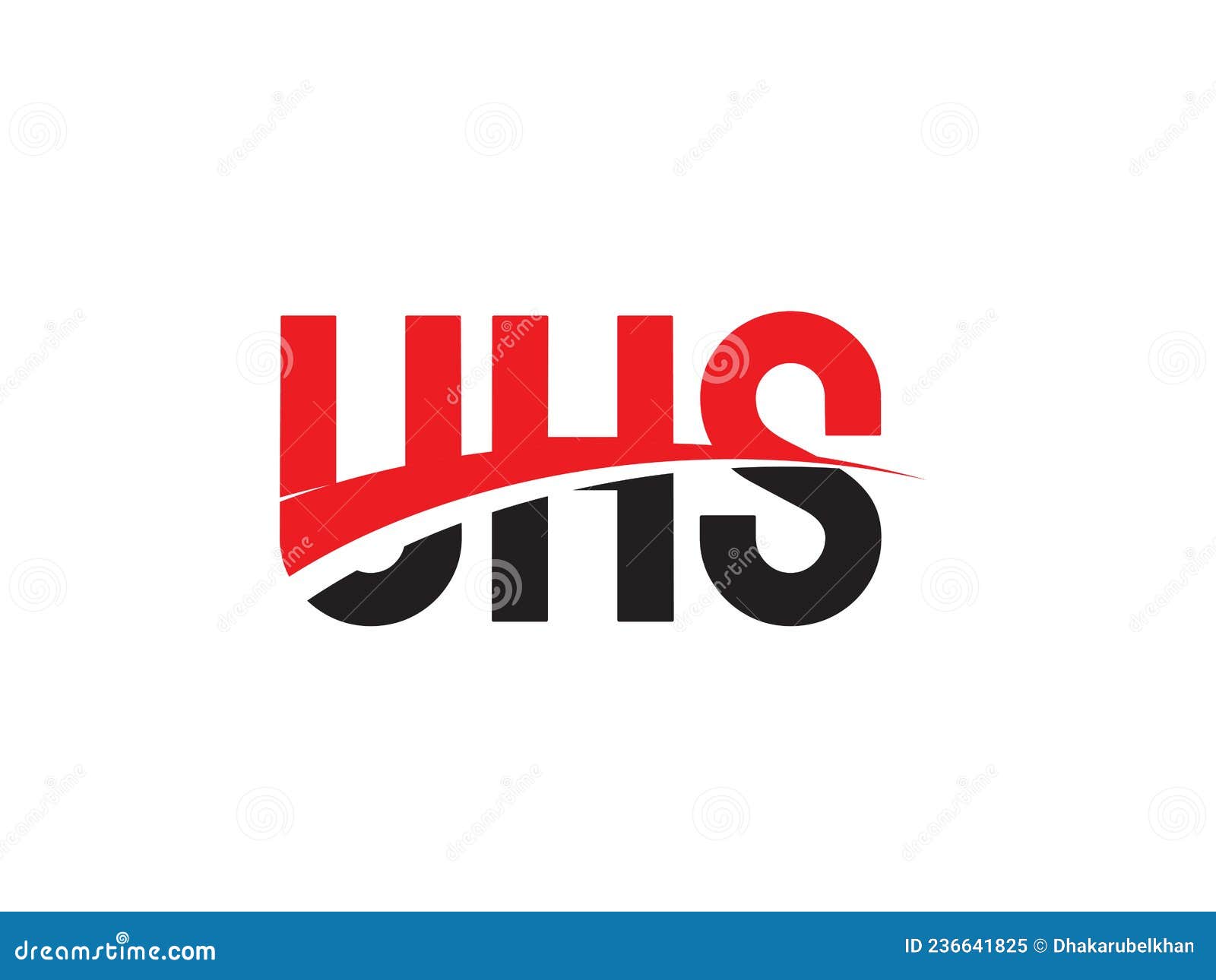 UHS Letter Initial Logo Design Vector Illustration Stock Vector ...