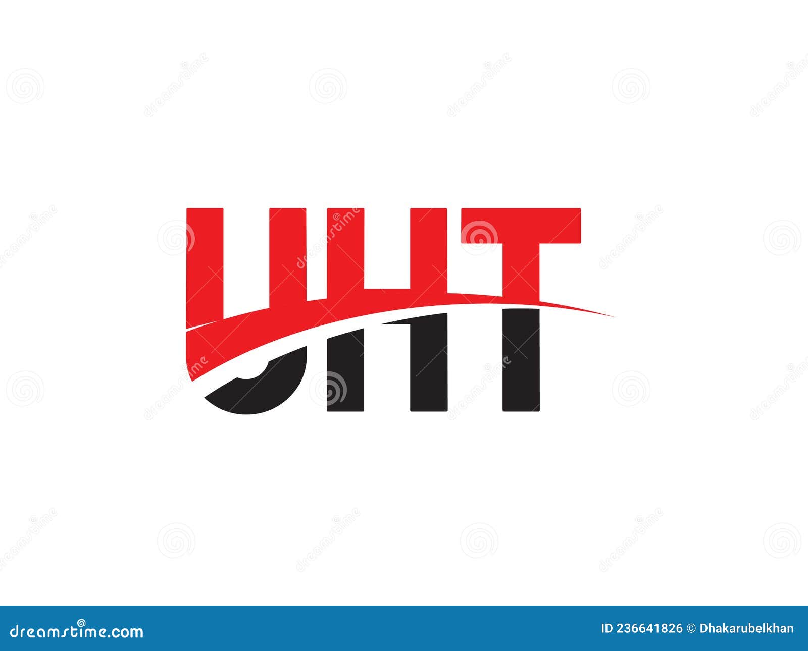 UHT Letter Initial Logo Design Vector Illustration Stock Vector ...