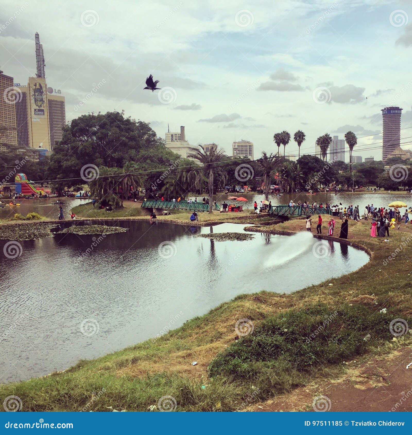 Uhuru Park in Central Nairobi Editorial Image - Image of nairobi ...