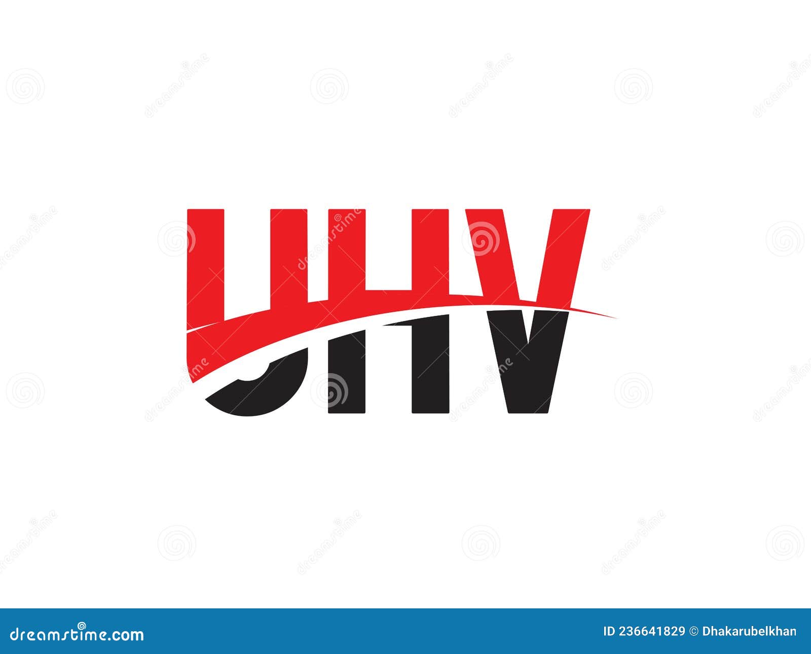 UHV Letter Initial Logo Design Vector Illustration Stock Vector ...