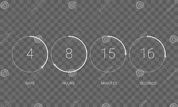 Countdown Clock Counter Vector Digital Timer Stock Vector ...