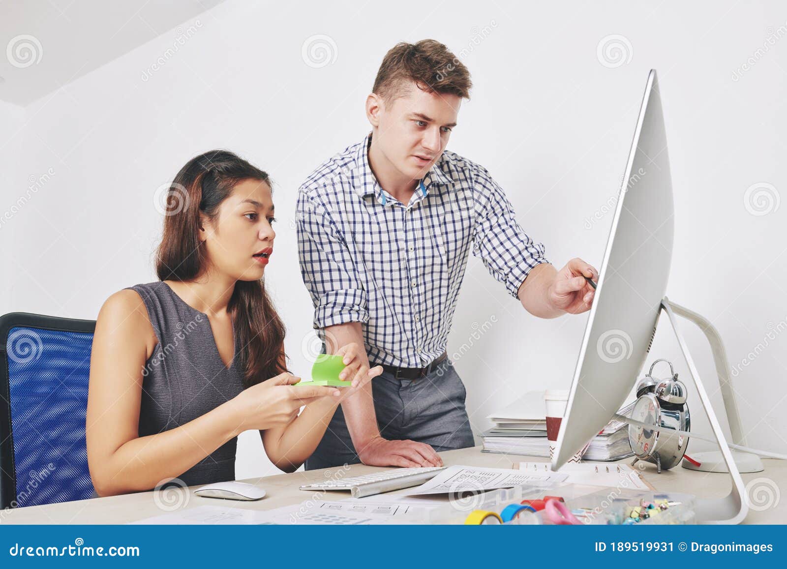 UI Designers Working on Application Interface Stock Image - Image of ...