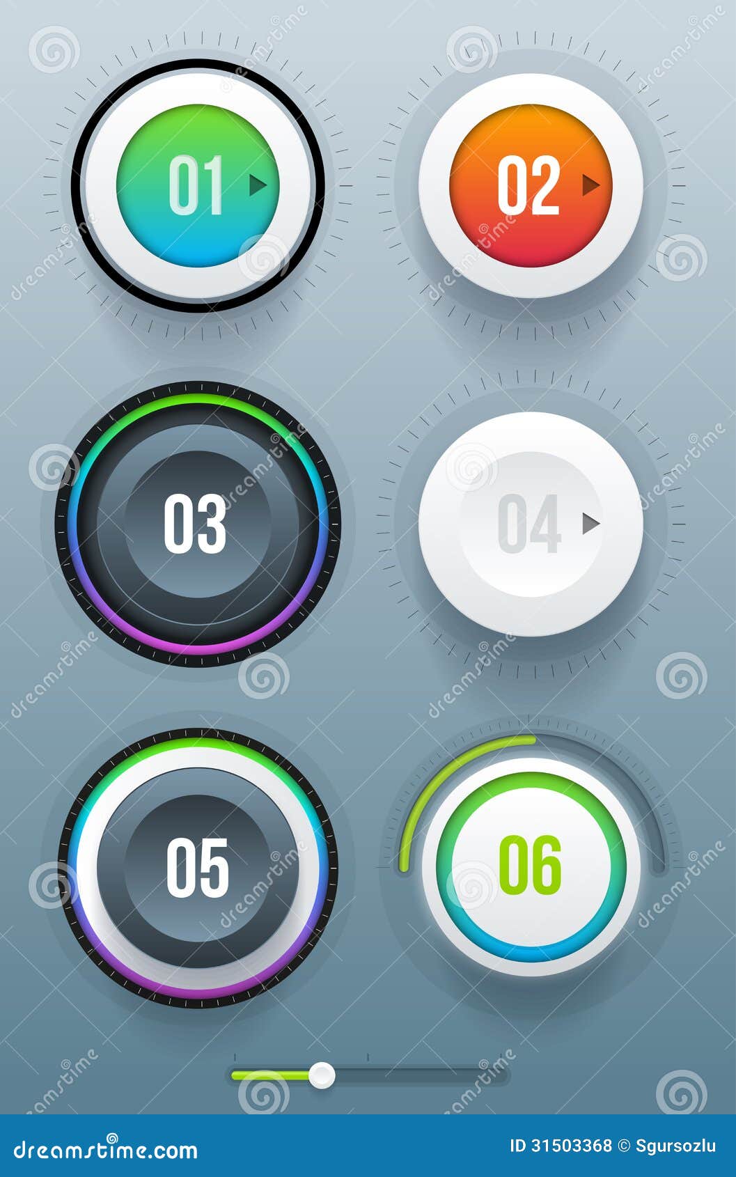 Ui elements stock vector. Illustration of layout, template - 31503368