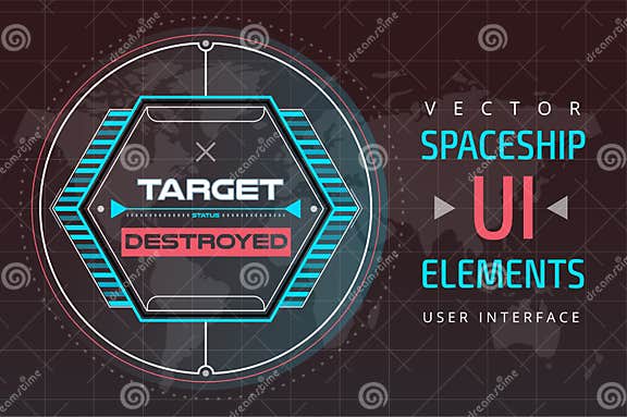 UI Hud Infographic Interface Web Elements Stock Vector - Illustration of button, layout: 60066029