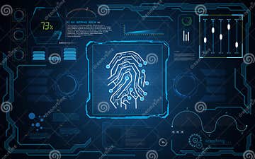 UI HUD Interface Screen Security Tech Innovative Concept Background ...
