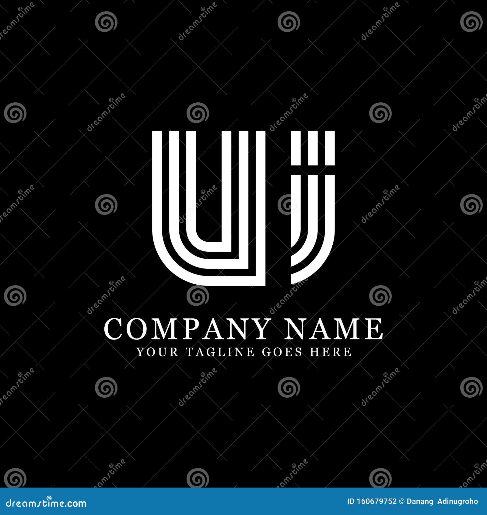 UI Initial Logo Designs, Creative Monogram Logo Template Stock Vector ...