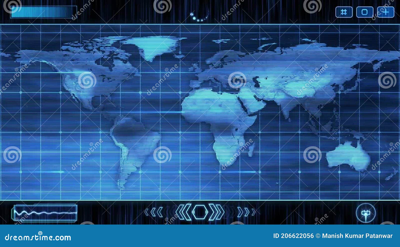 Ui Interface Background with Hologram Display Stock Footage - Video of ...