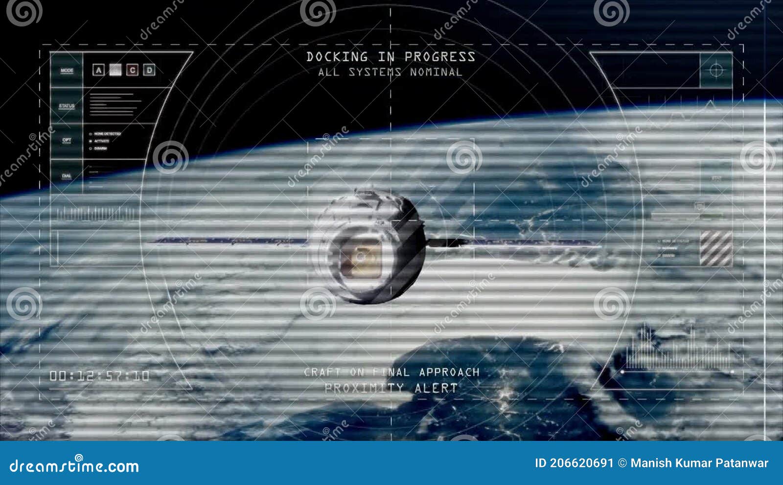 Ui Interface Background with Hologram Display Stock Video - Video of ...