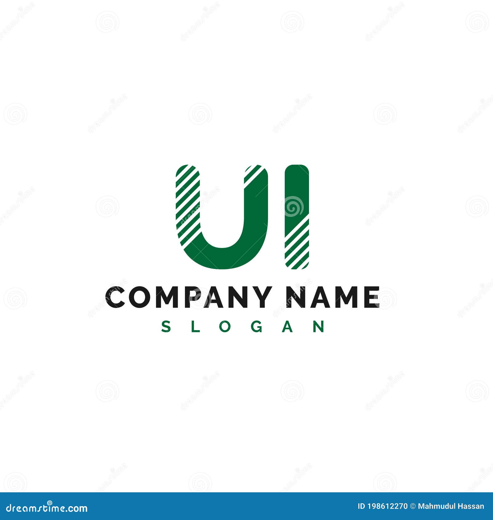 UI Letter Logo Design. UI Letter Logo Vector Illustration - Vector ...