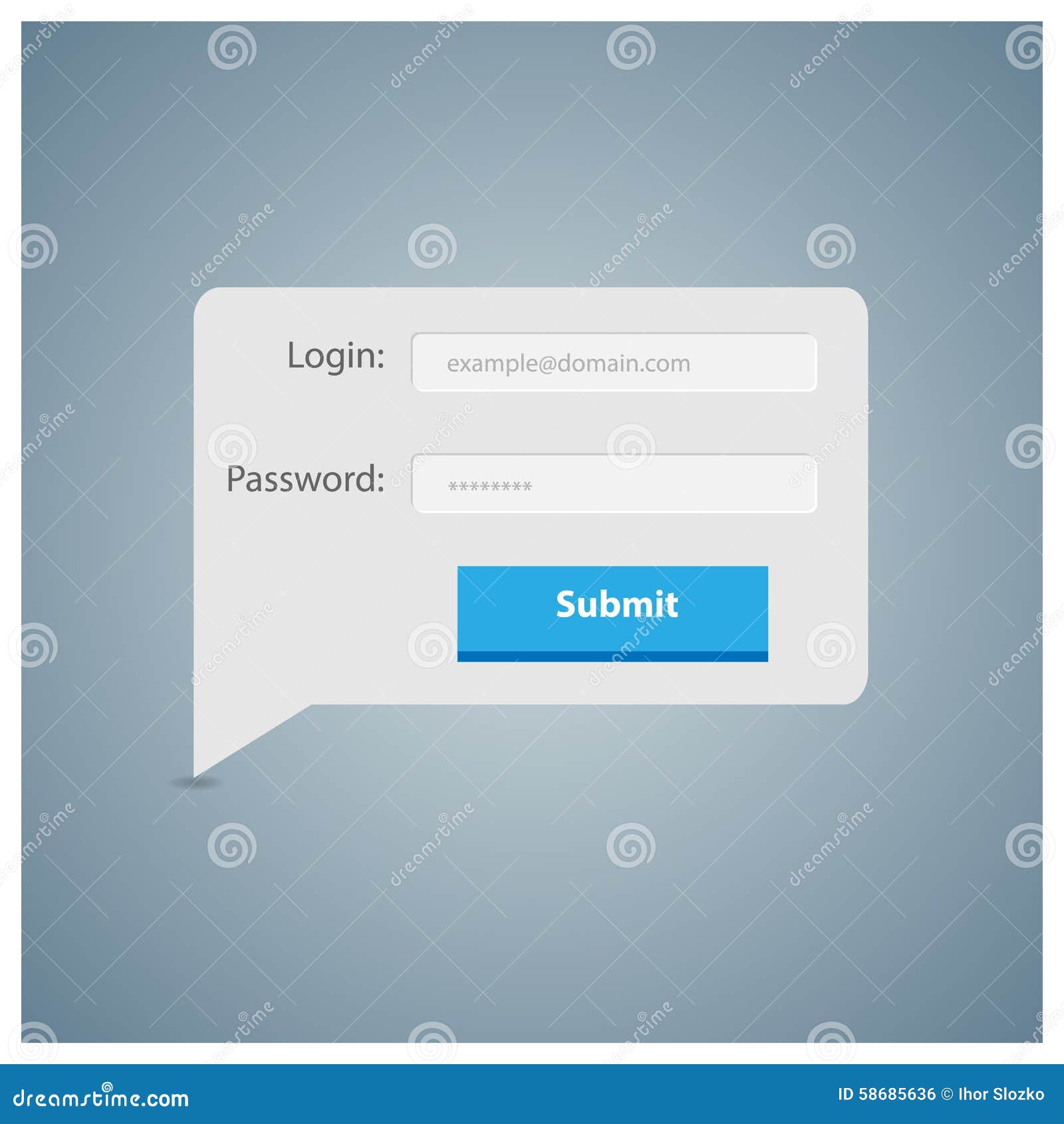 UI Login Form Flat Design stock vector. Illustration of empty - 58685636 UI Login Form Flat Design stock vector. Illustration of empty - 58685636