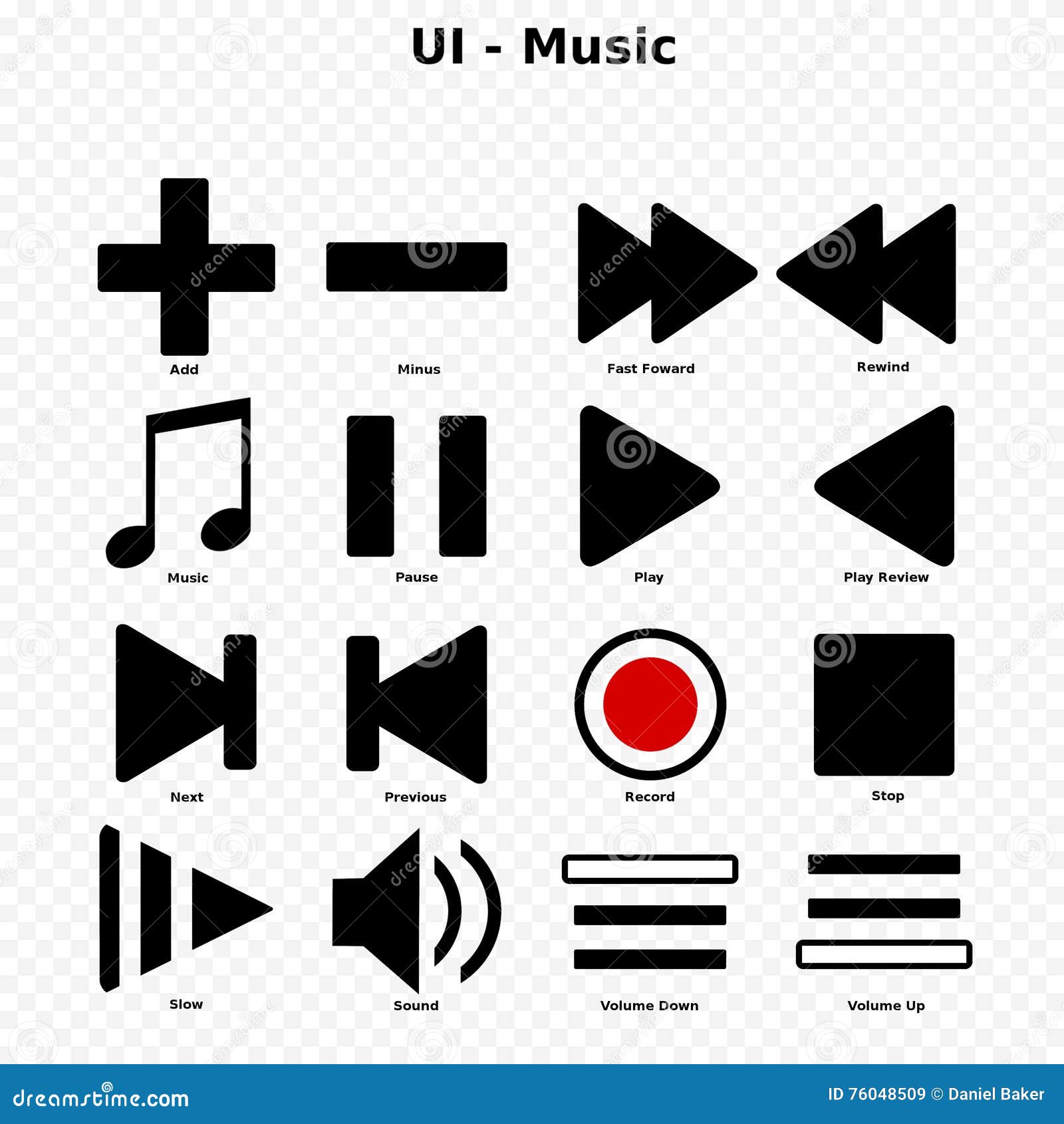 UI - Music stock vector. Illustration of folder, themed - 76048509