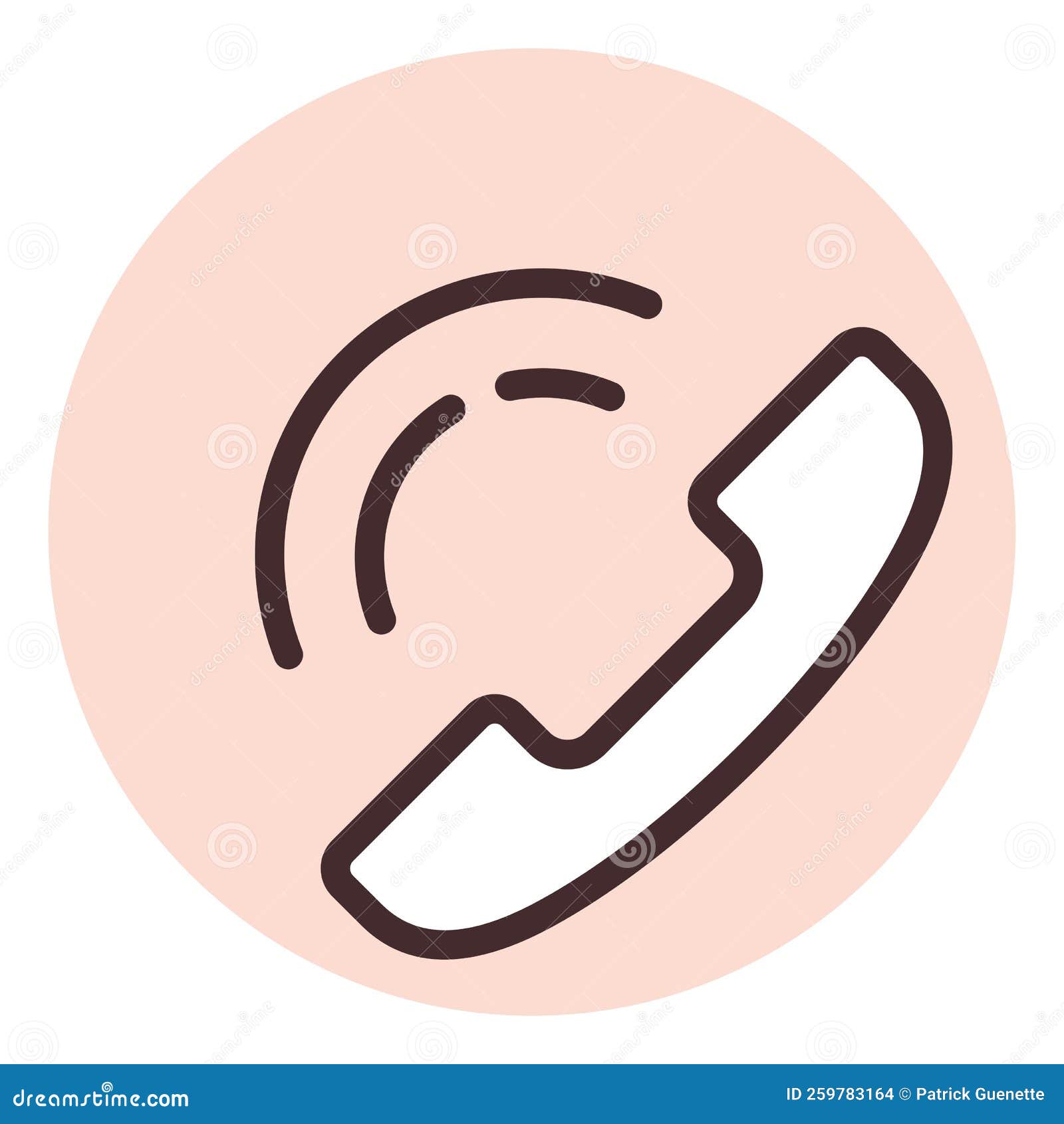 Ui phone, icon stock vector. Illustration of isolated - 259783164