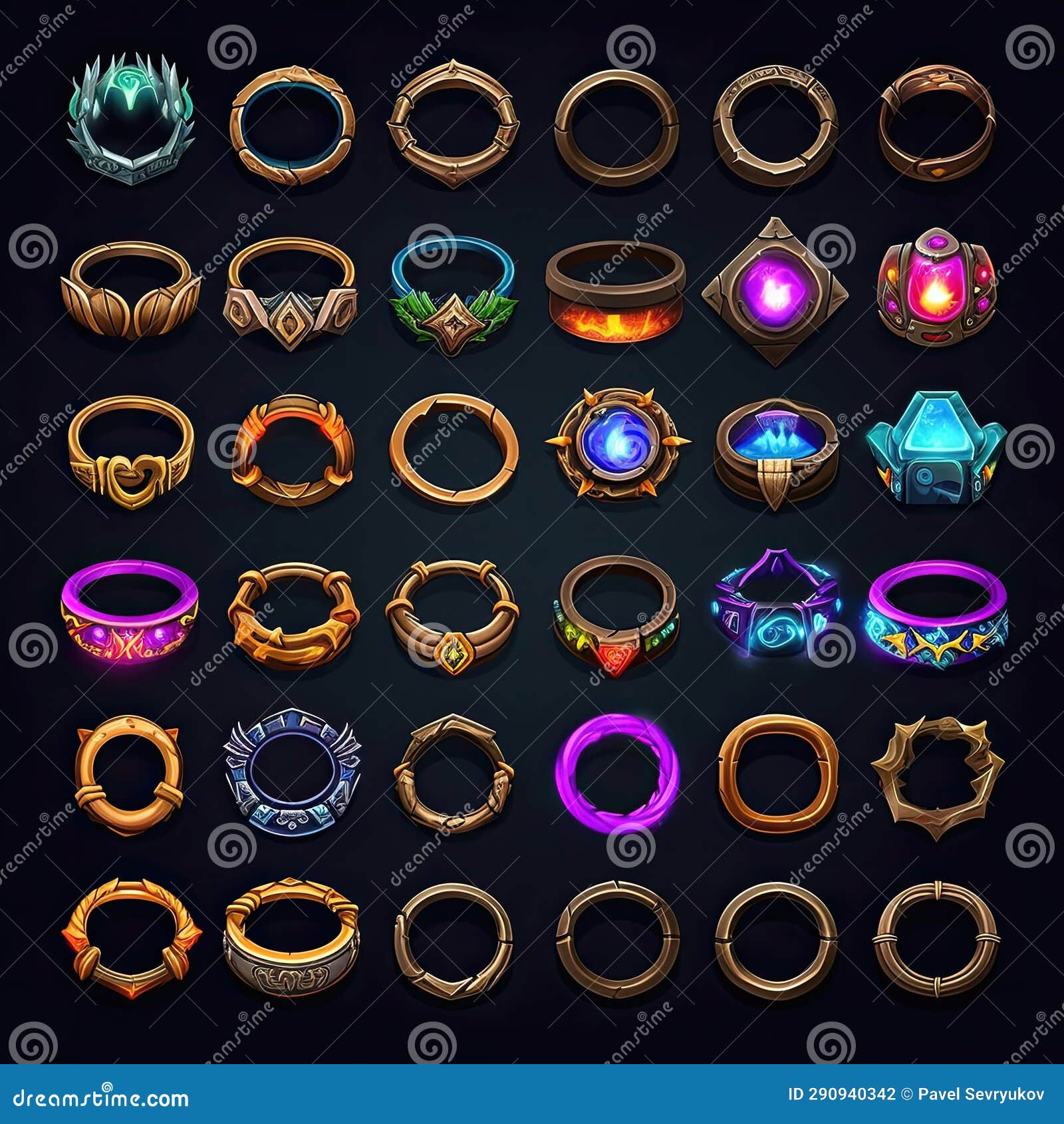 Ui Ring Circle Game Ai Generated Stock Photo - Image of frame, round ...