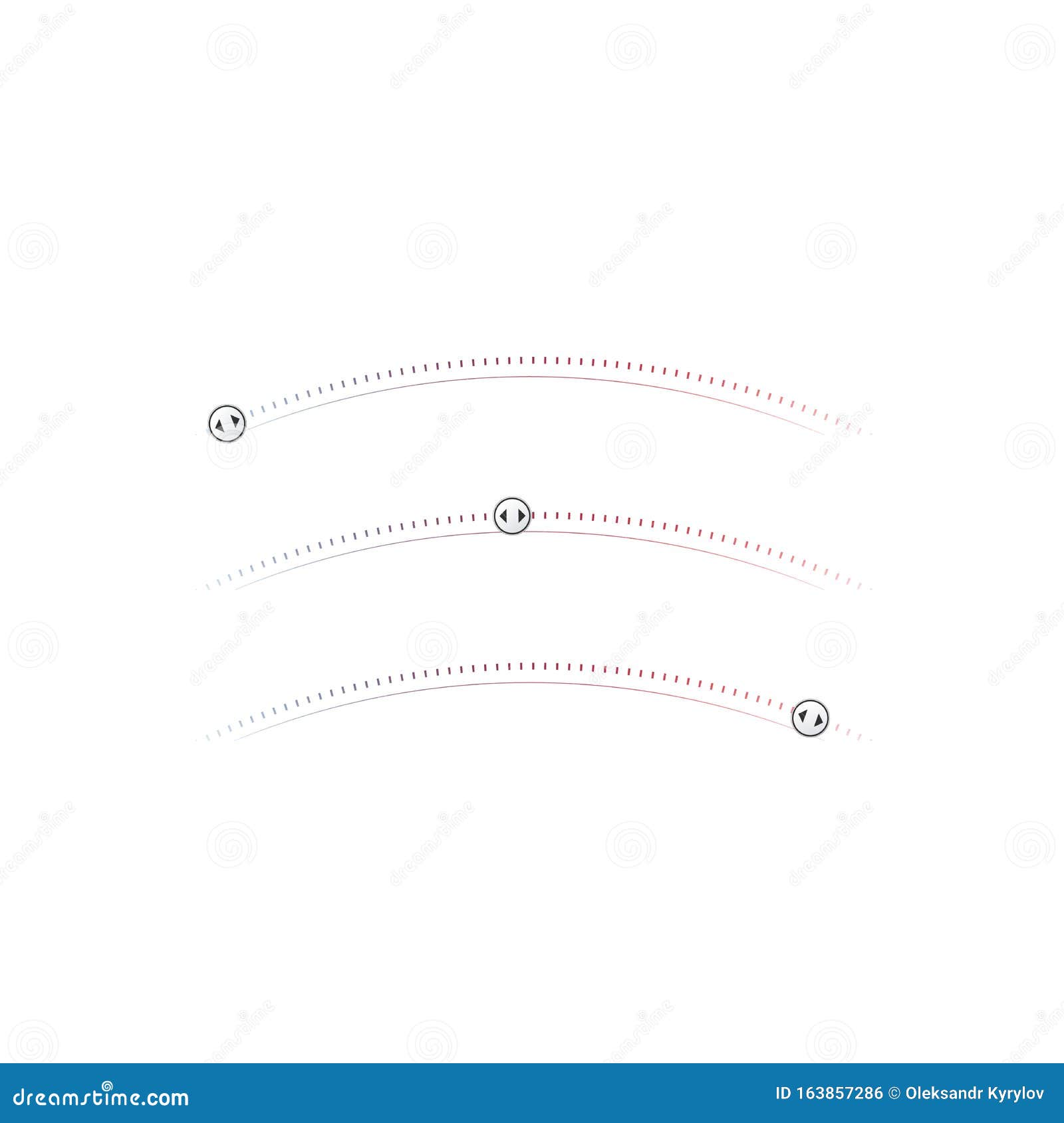 UI Sliders Set. Stock Vector Illustration Isolated on White Background ... UI Sliders Set. Stock Vector Illustration Isolated on White Background ...