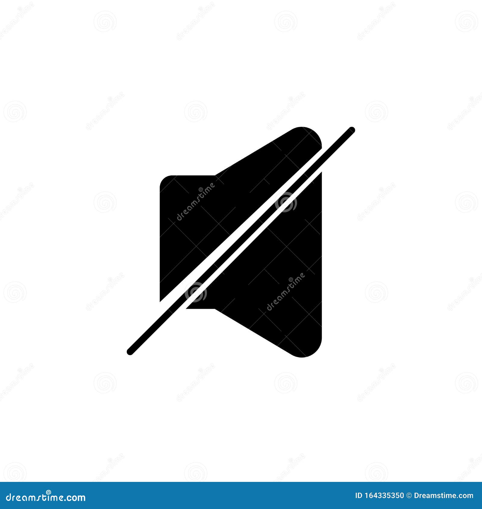 Sound Icon - Sound Off Icon Vector Design Flat Style Symbo Stock ...