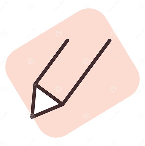 UI stylus, icon stock vector. Illustration of pencil - 259783122