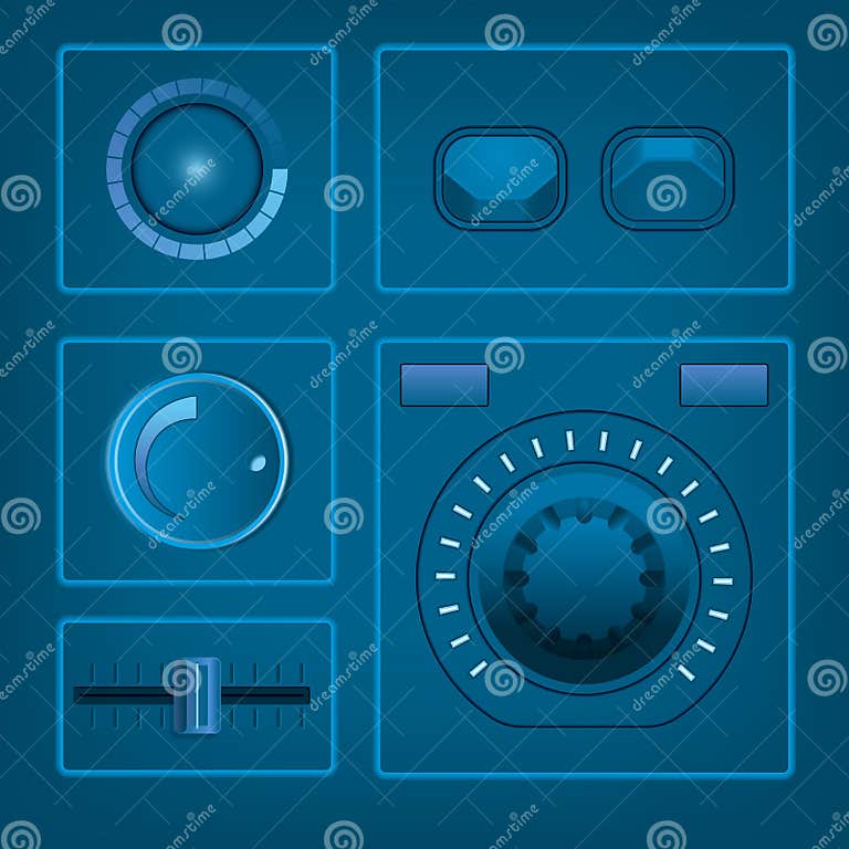 UI Switches Kit Elements stock vector. Illustration of equipment - 41341342