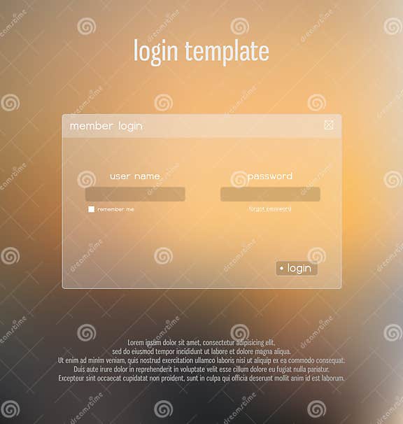UI Template. Web Elements. UX Stock Vector - Illustration of concepts ...