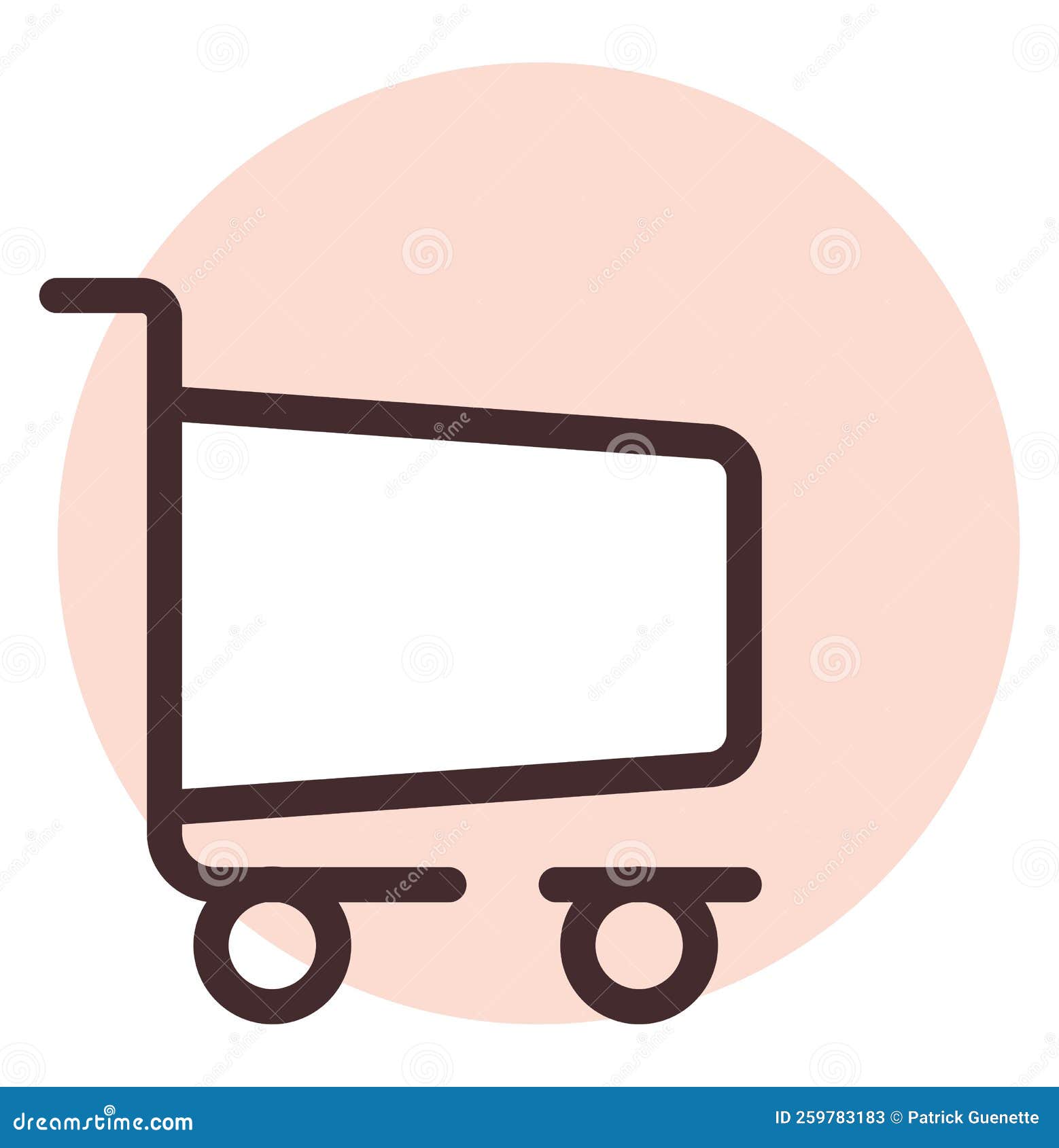 UI Trolley, icon stock vector. Illustration of online - 259783183