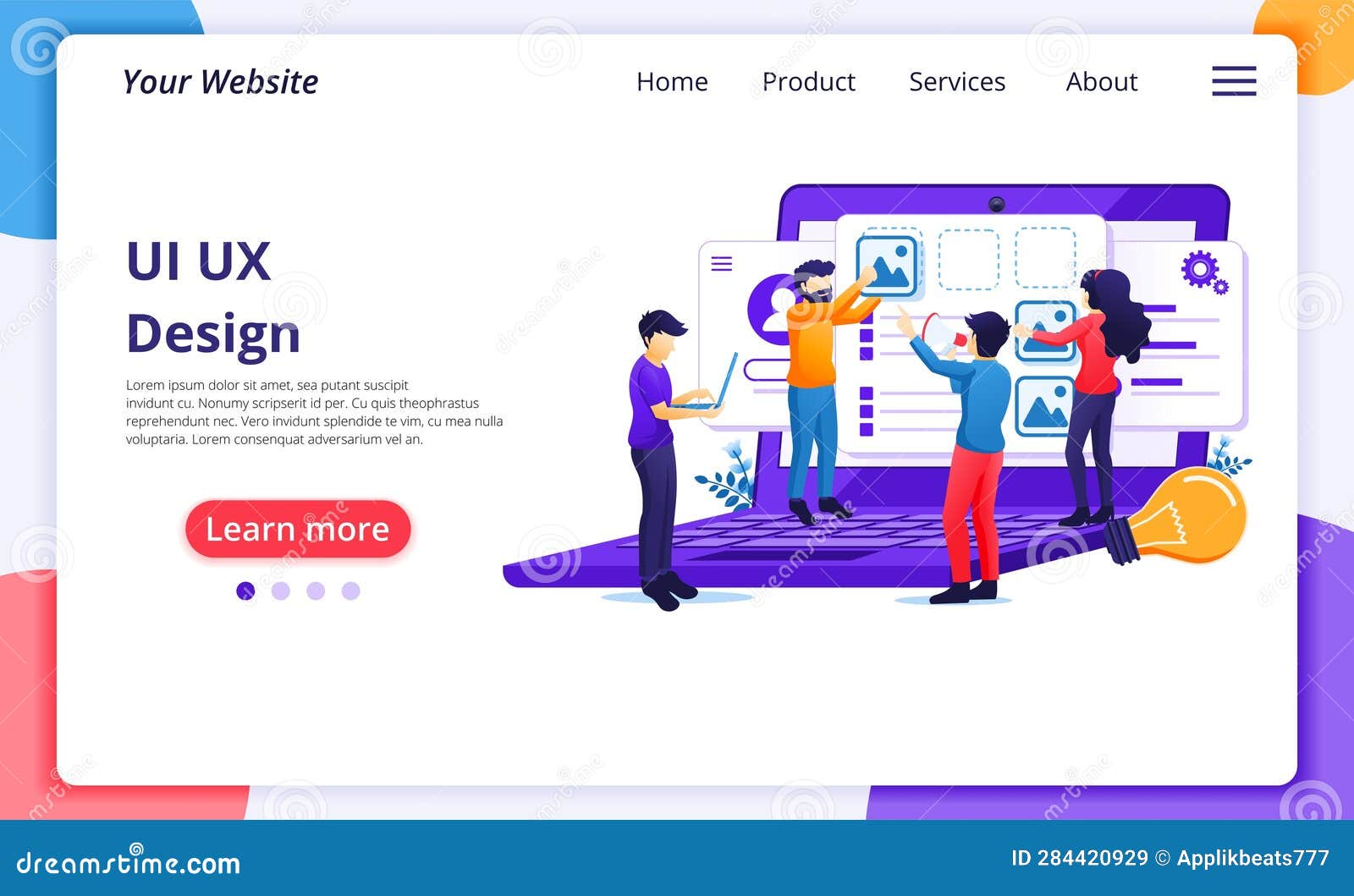 UI UX Design Concept, People Creating an Application Design, Content ...