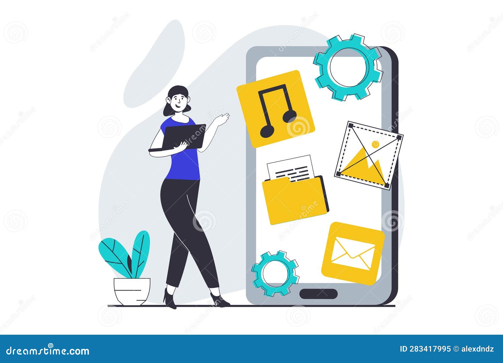 UI UX Design Concept with People Scene in Flat Graphic for Web Stock ... UI UX Design Concept with People Scene in Flat Graphic for Web Stock ...