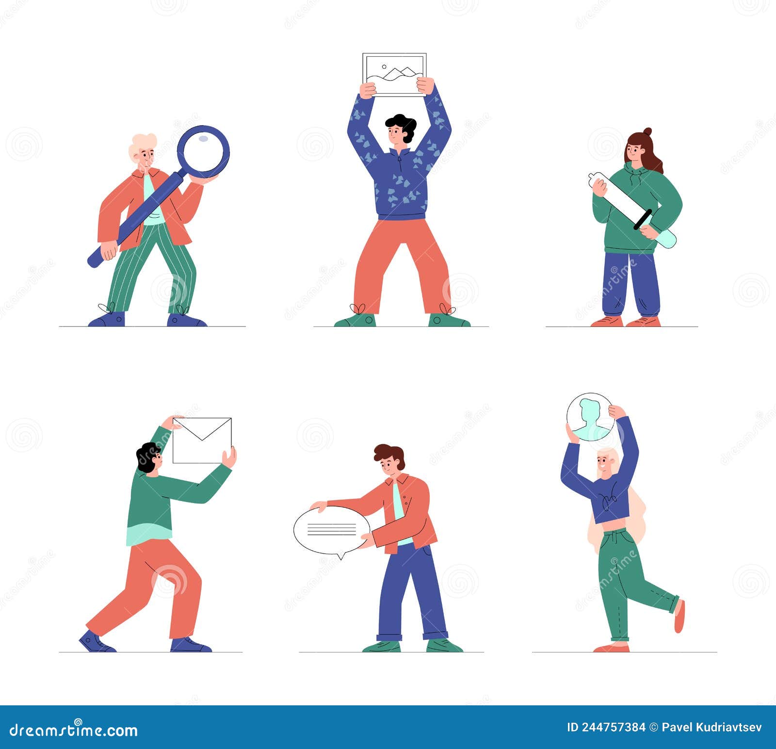 UI UX Designer Characters Create App Content, Flat Vector Illustration ...