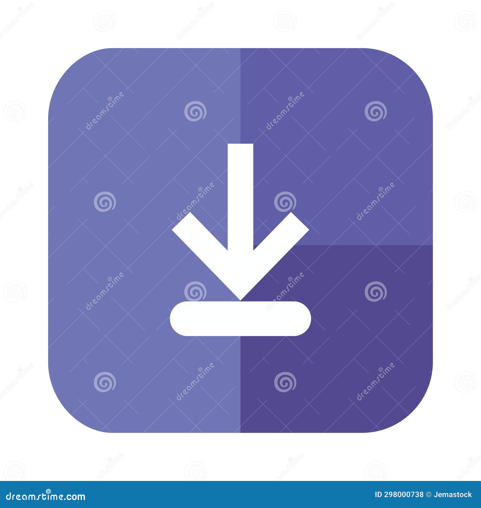 Ui Ux Element Download Button Stock Illustration - Illustration of ...
