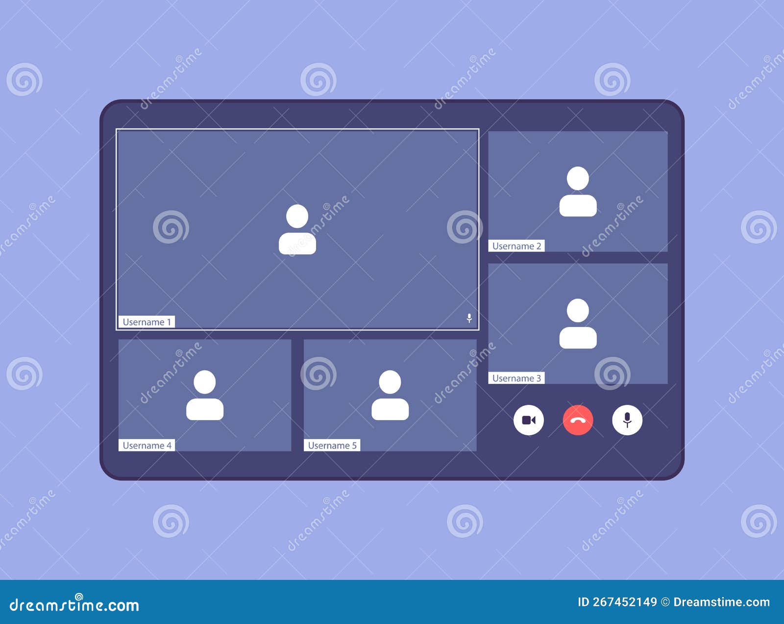 UI UX Template for Video Conferencing and Meetings Application on ...