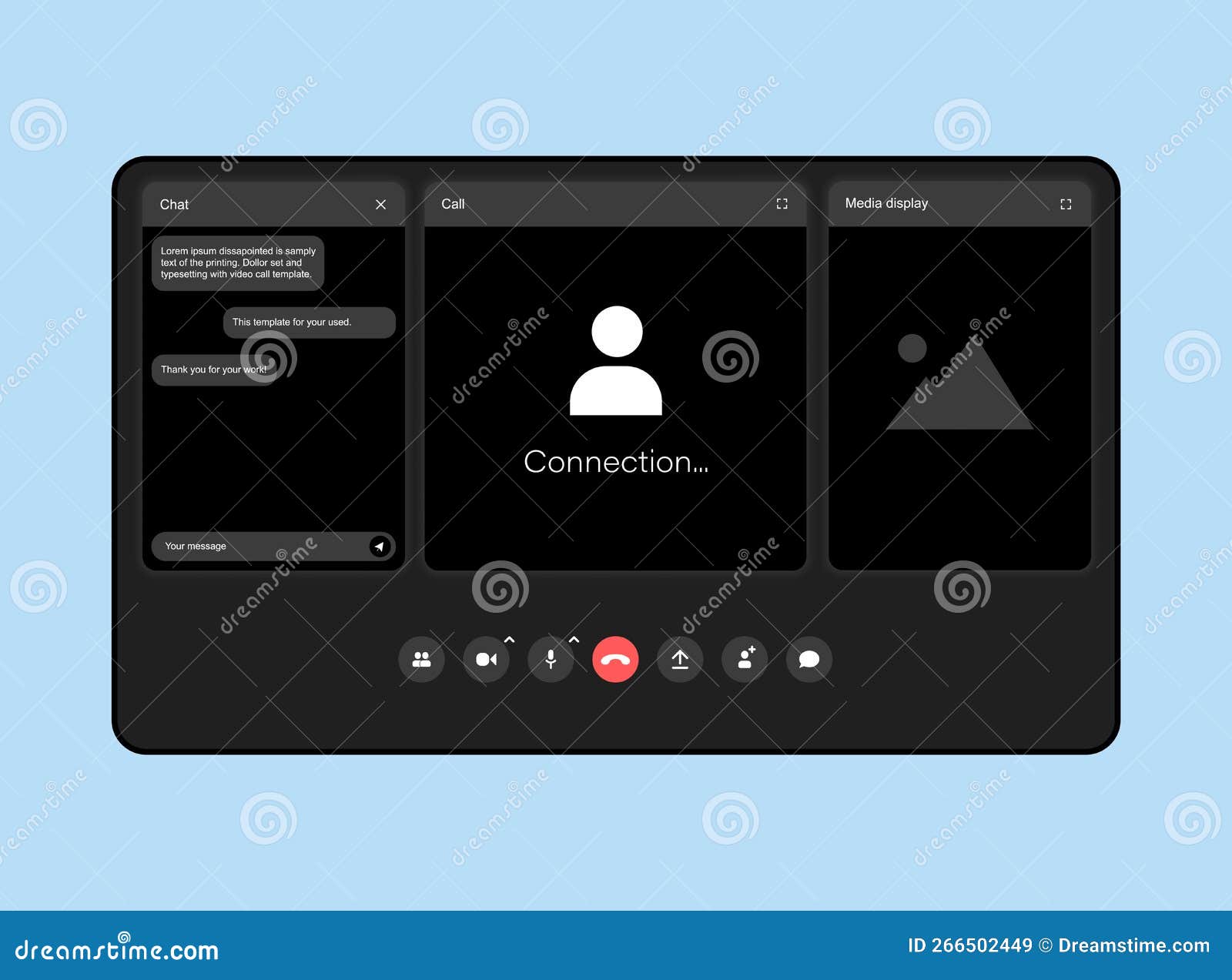 UI UX Template for Video Conferencing and Meetings Application on ...