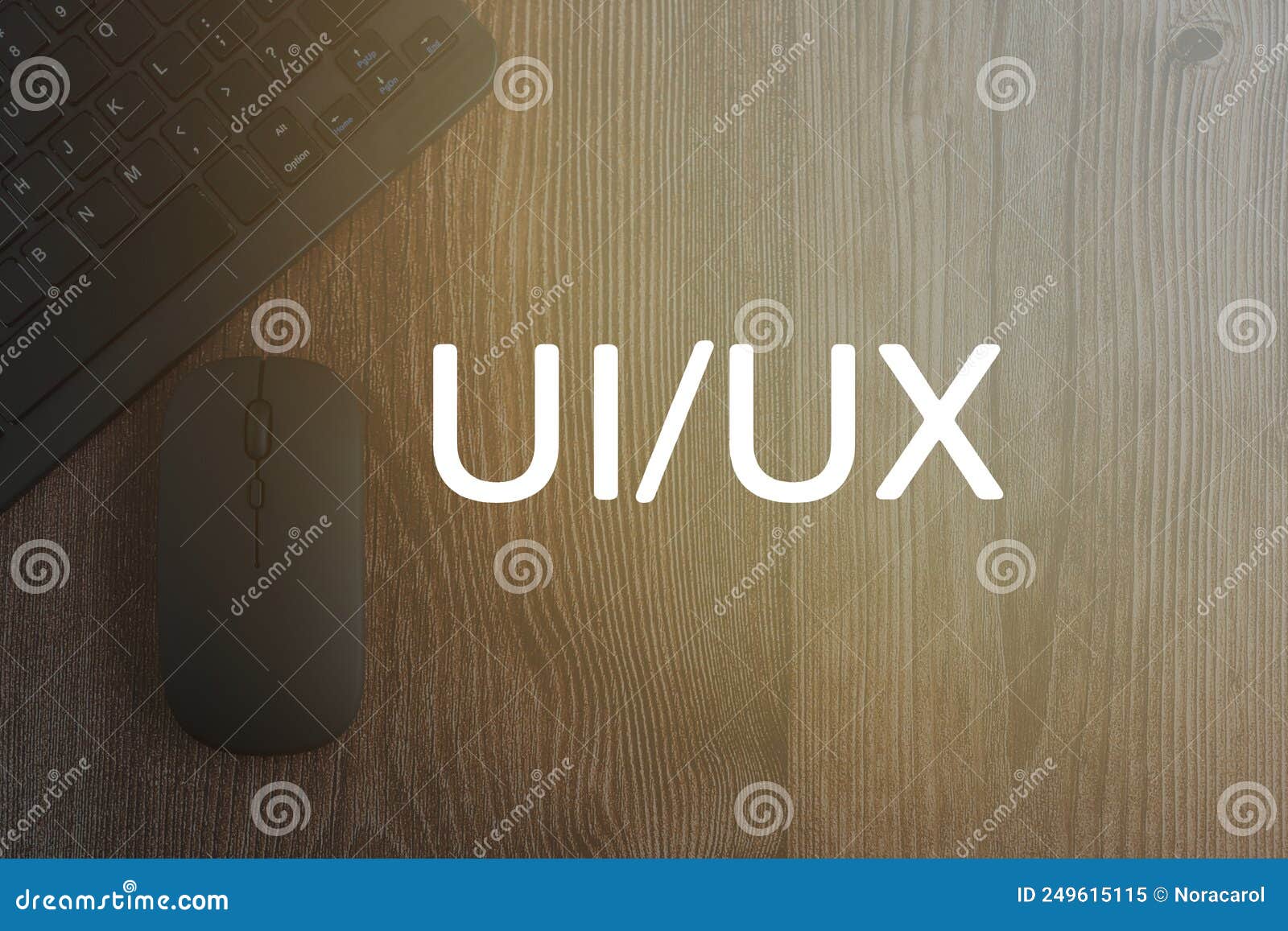 UI UX Text on Office Desk Flat Lay Stock Image - Image of mobile ...