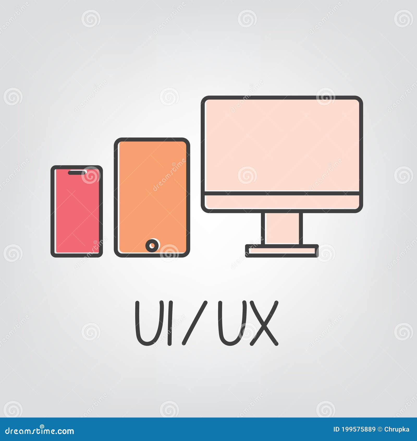 UI, UX User Interface, User Experience Concept Stock Vector - Illustration of icon, designer ...