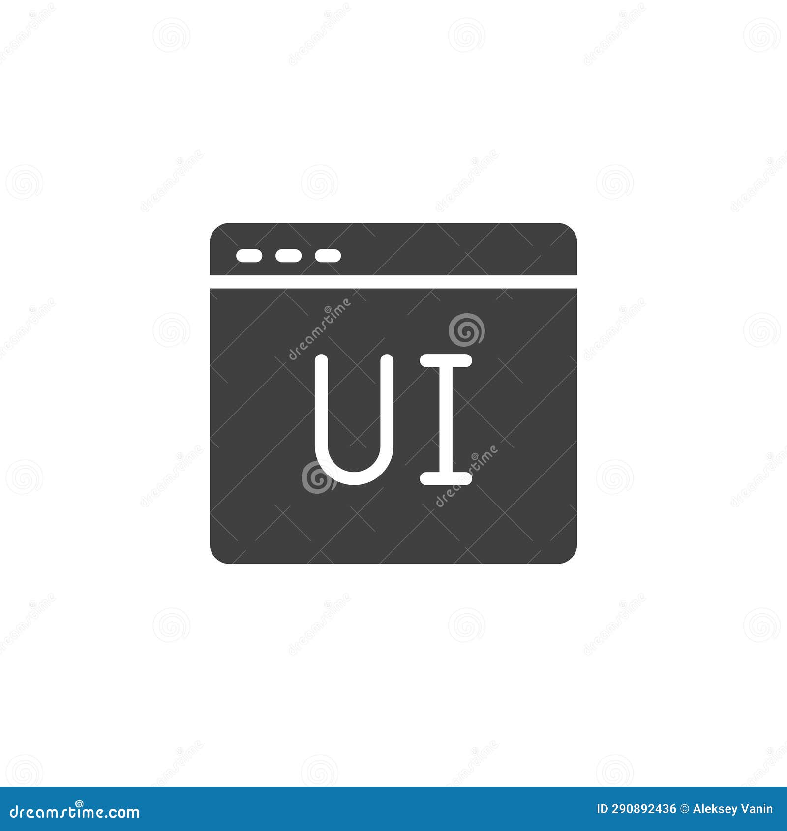 UI Web design vector icon stock illustration. Illustration of single - 290892436