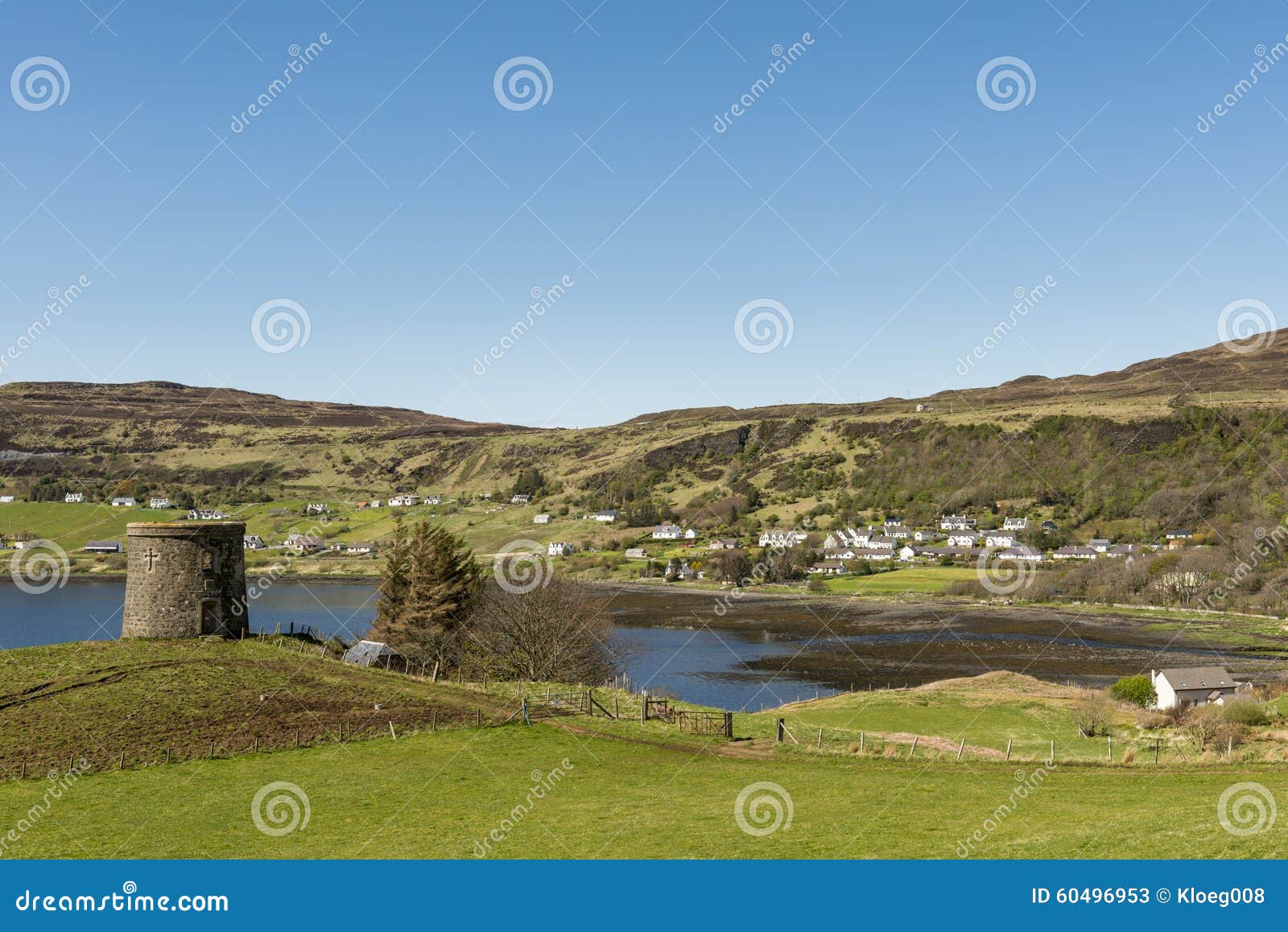 Uig Tower Idrigil stock image. Image of famous, fort - 60496953