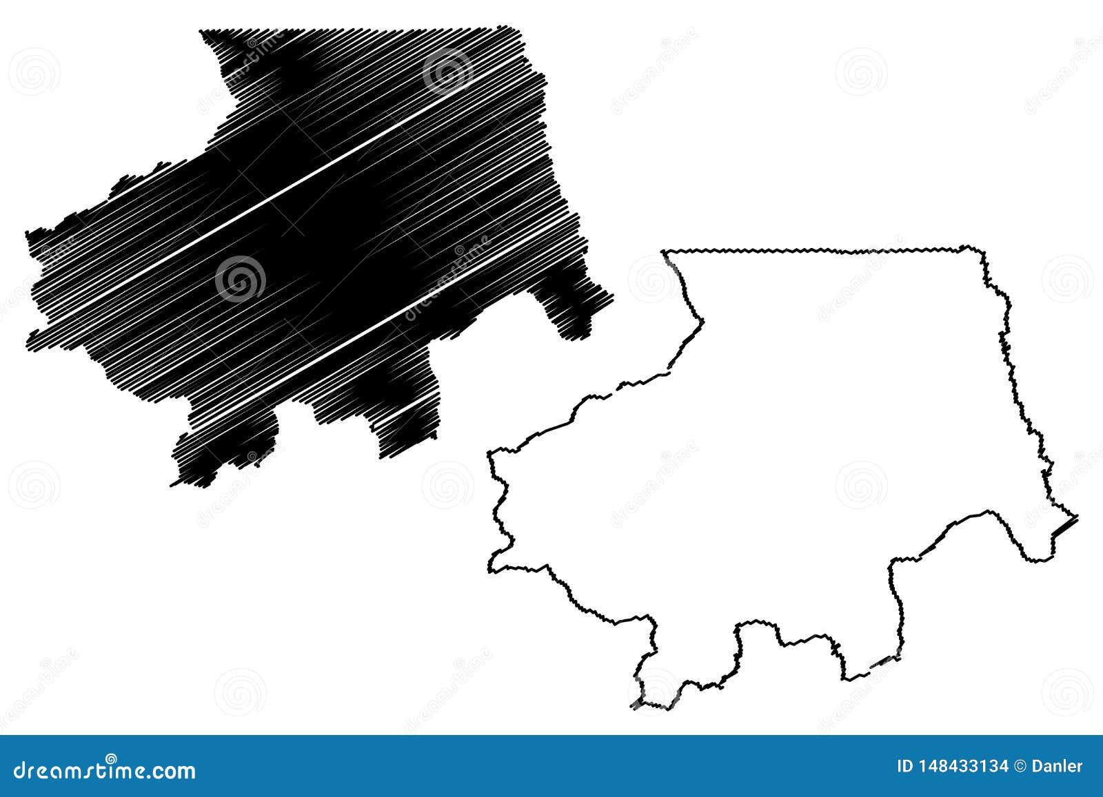 Uige Province map vector stock vector. Illustration of macocola - 148433134