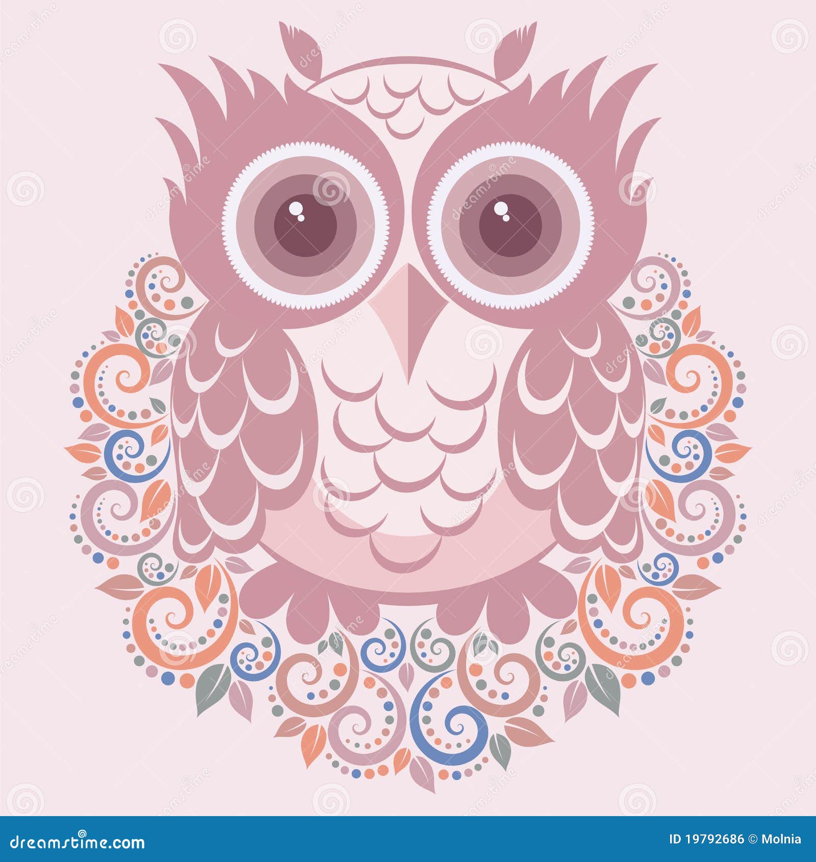 Uil vector illustratie. Illustration of vleugels, kruiser - 19792686