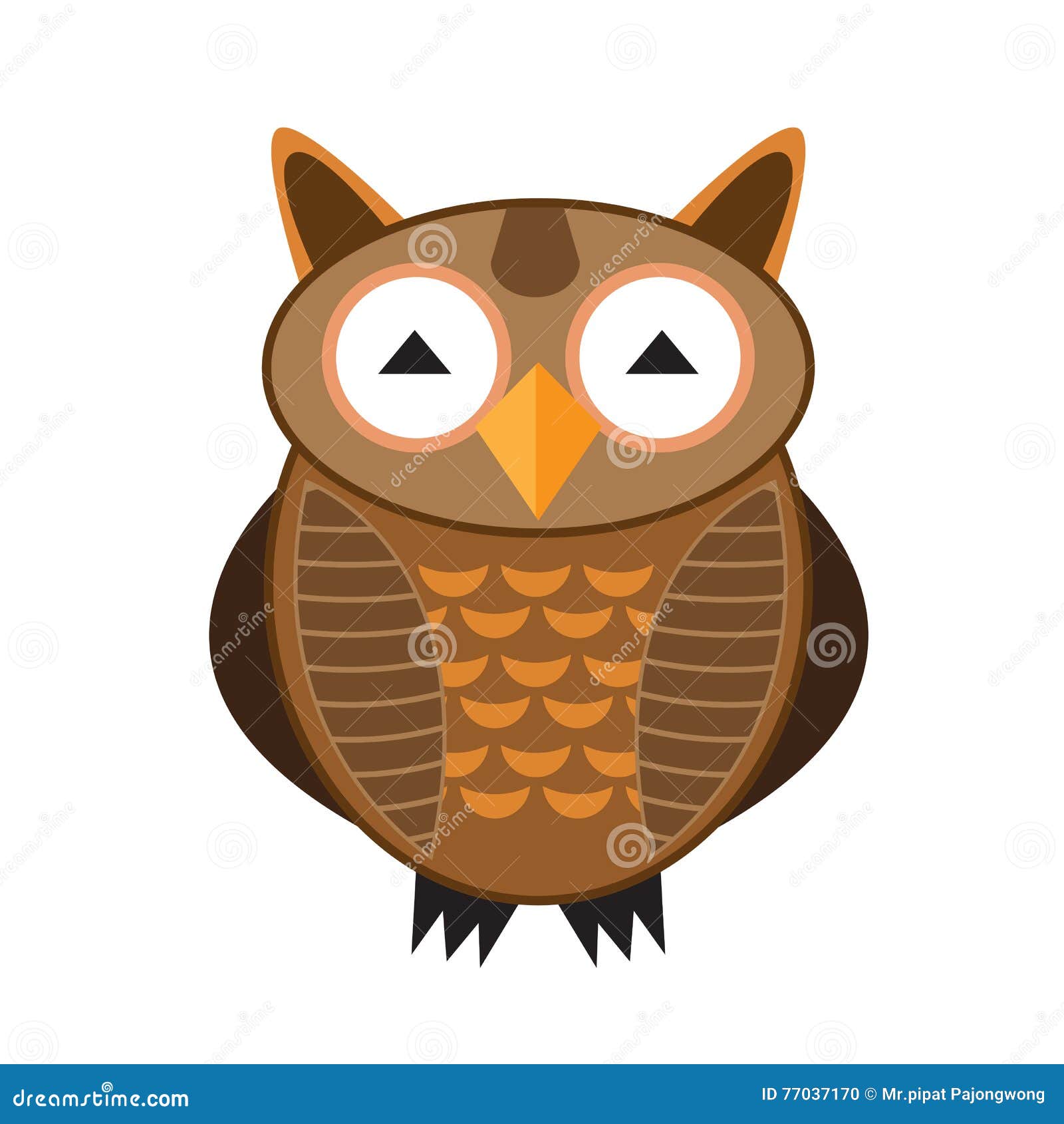 Uil, Uilen Van Verschillende Kleuren Stock Illustratie - Illustration ...