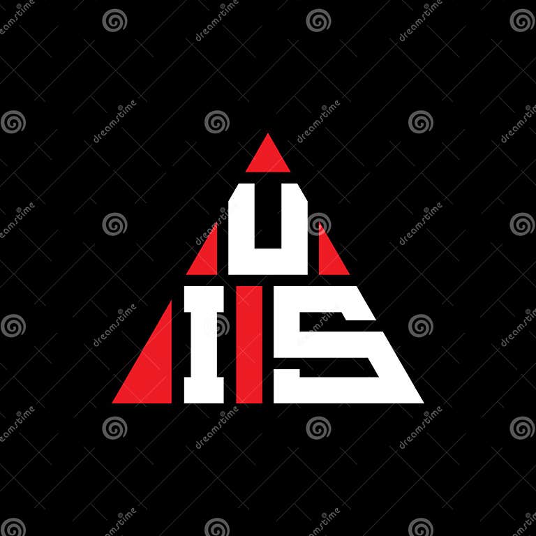 UIS Triangle Letter Logo Design with Triangle Shape. UIS Triangle Logo ...