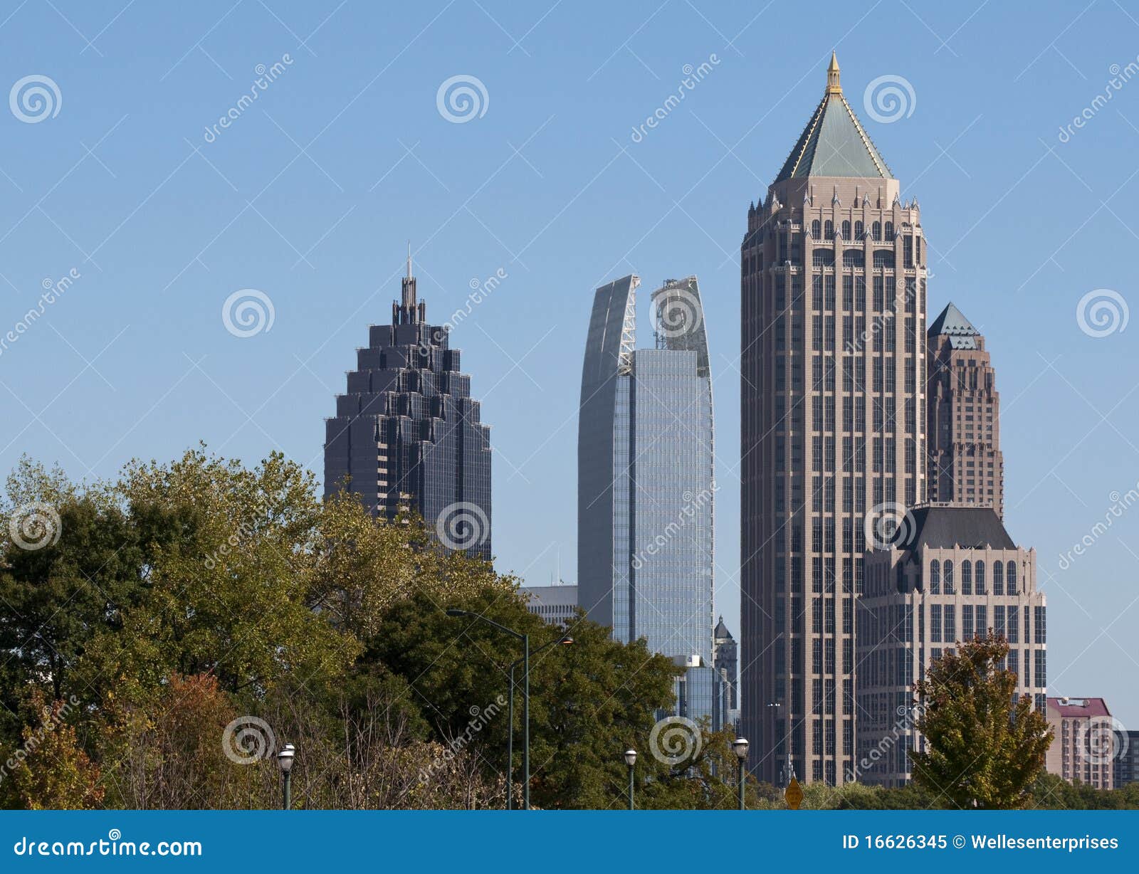 Uit Het Stadscentrum Atlanta Stock Afbeelding - Image of georgië, stad ...