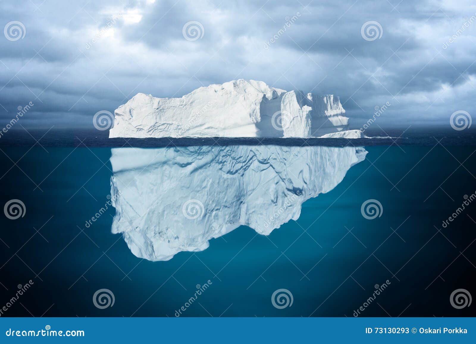 Uiteinde van een Ijsberg stock afbeelding. Image of onderwater - 73130293