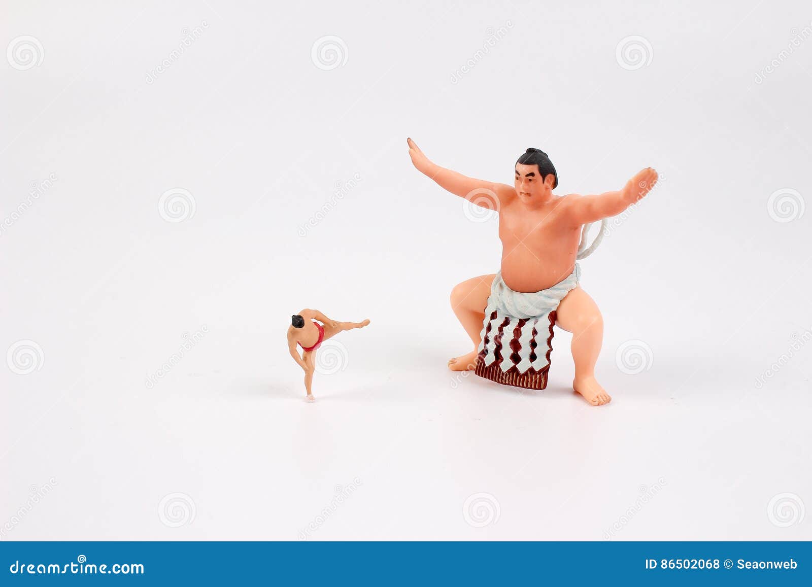 Uiterst Klein Van Sumo-Worstelaar Stock Foto - Image of sterk, japan ...