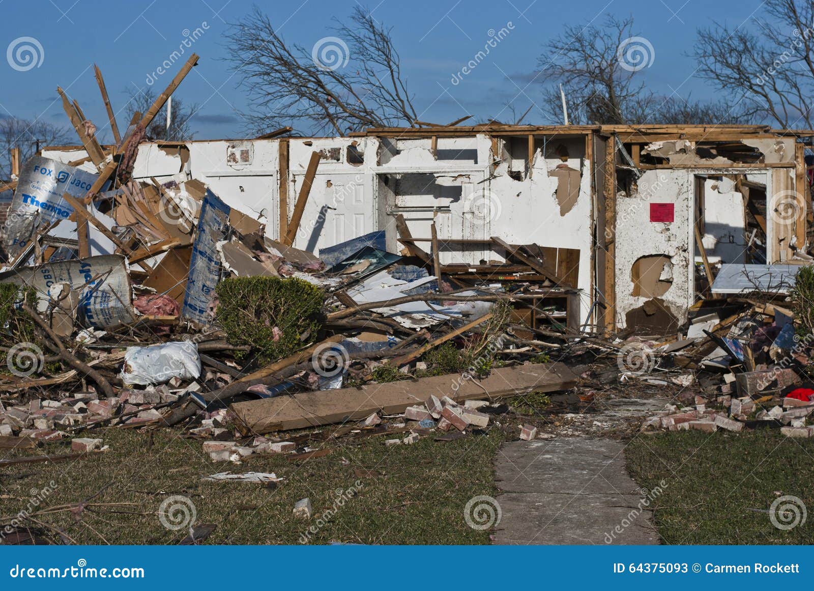 Uitgebreide Vernietiging Na Tornado Redactionele Stock Foto - Image of ...