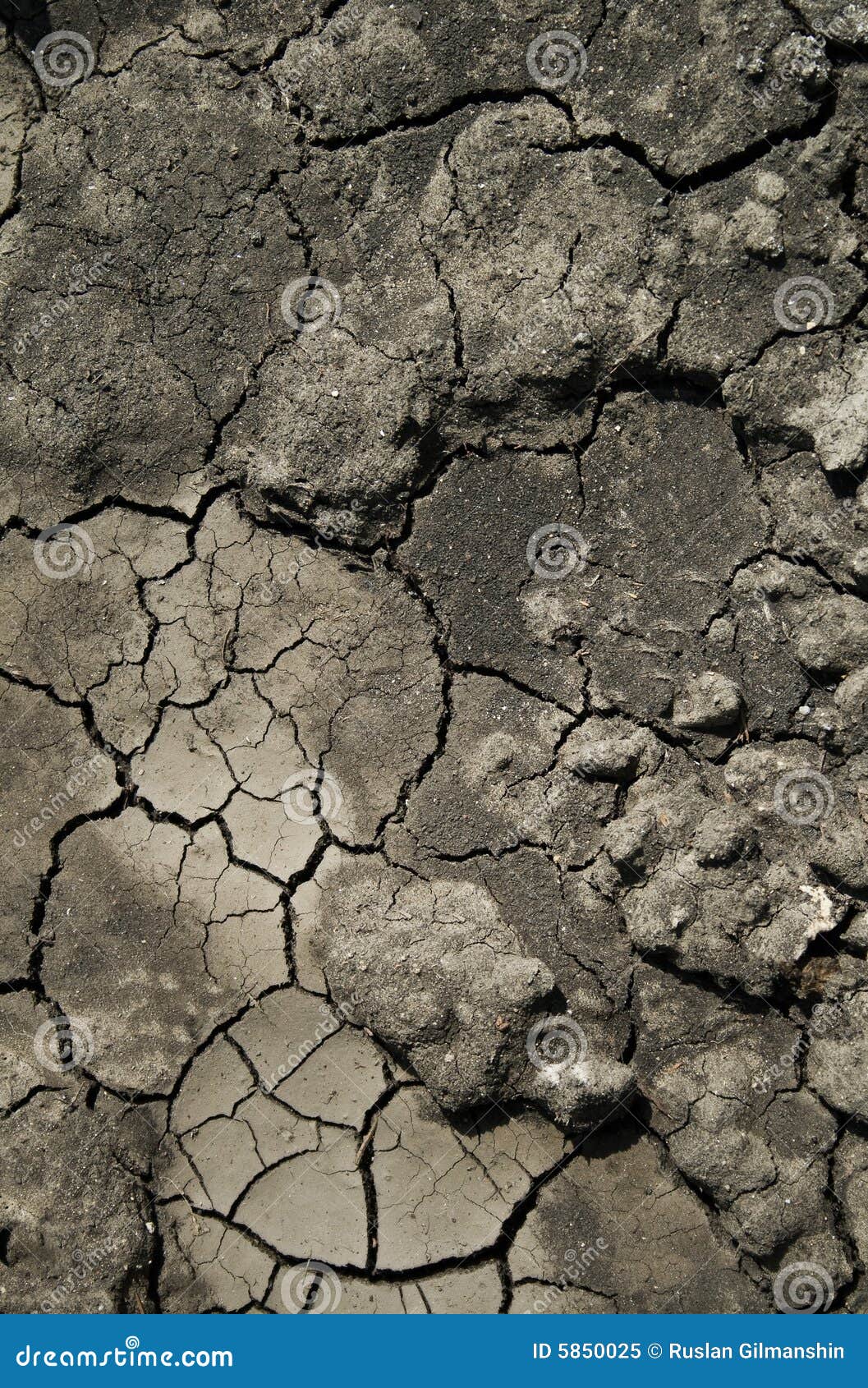 Uitgedroogde aarde stock afbeelding. Image of sluit, gevolgen - 5850025