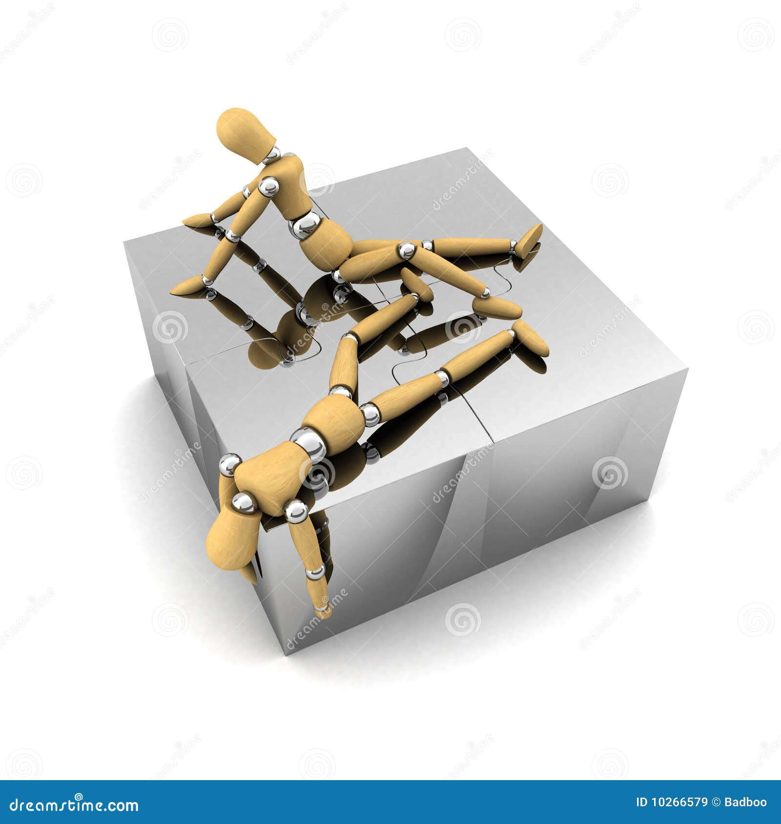 Uitgeput succes stock illustratie. Illustration of figuurzaag - 10266579