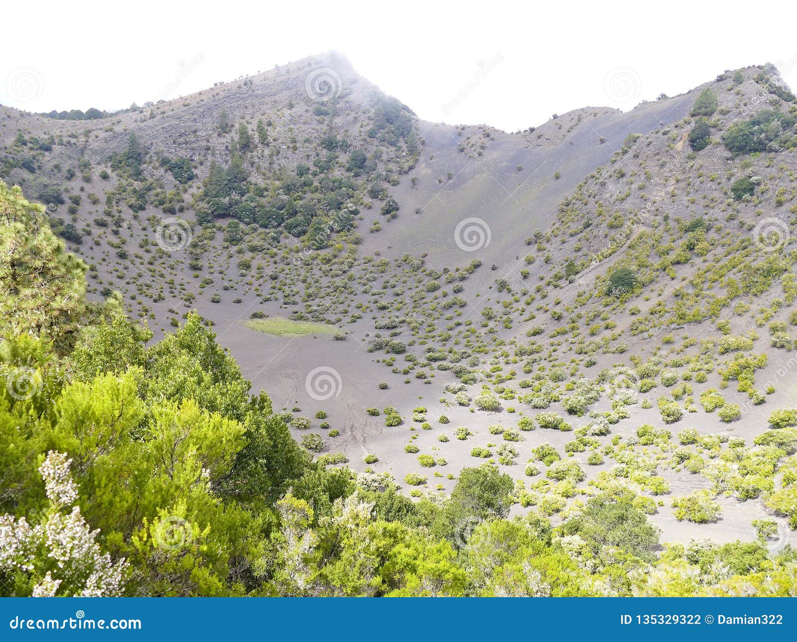 Uitgestorven Vulkaan, Het Eiland De Canarische Eilanden Spanje Van Gr ...