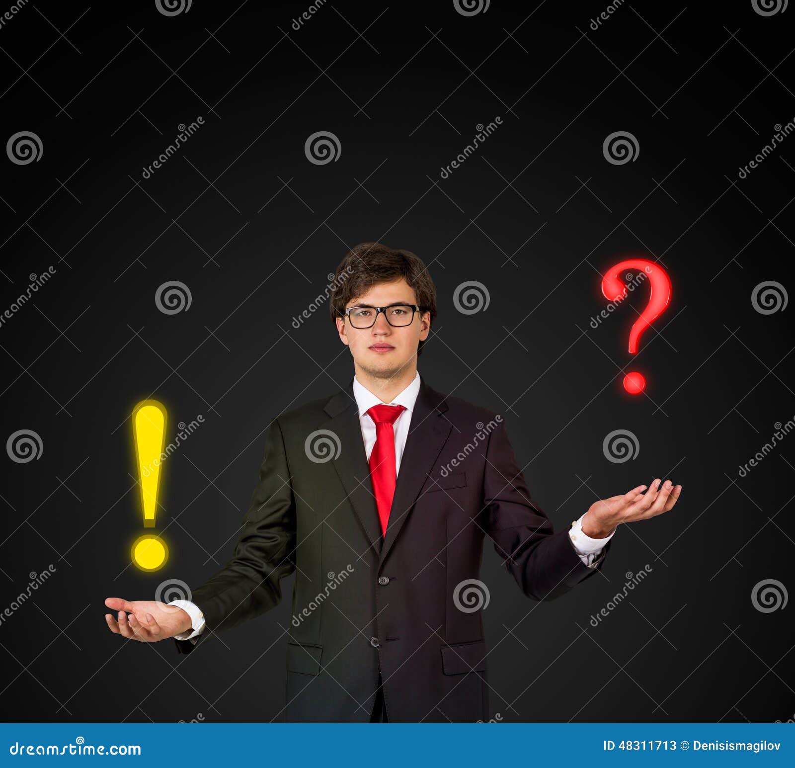 Uitroep en Vraagteken stock afbeelding. Image of vriendschappelijk ...