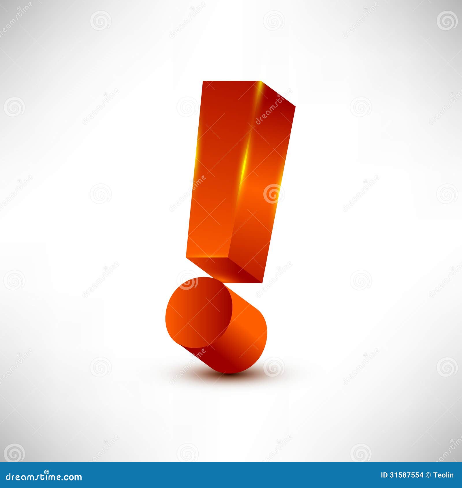 Uitroepteken vector illustratie. Illustration of ontwerp - 31587554