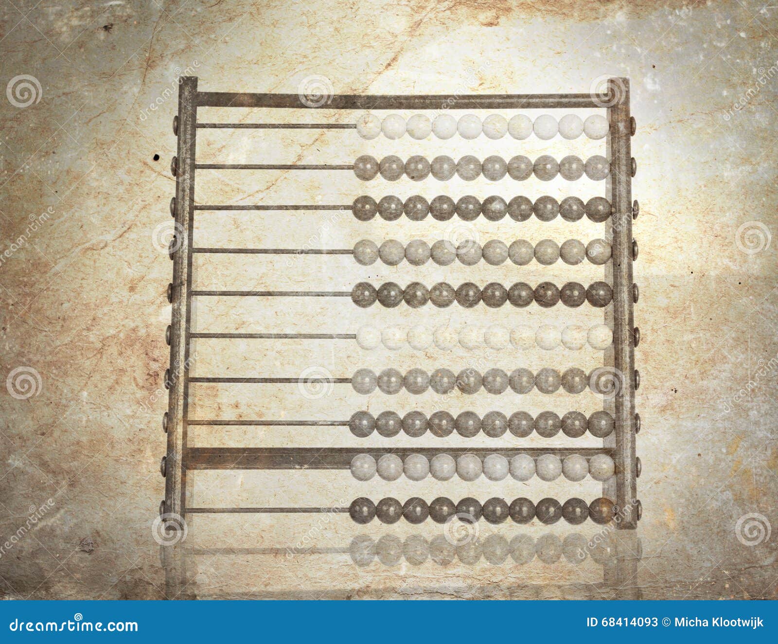 Uitstekend Beeld Van Een Oud Telraam Stock Illustratie - Illustration ...
