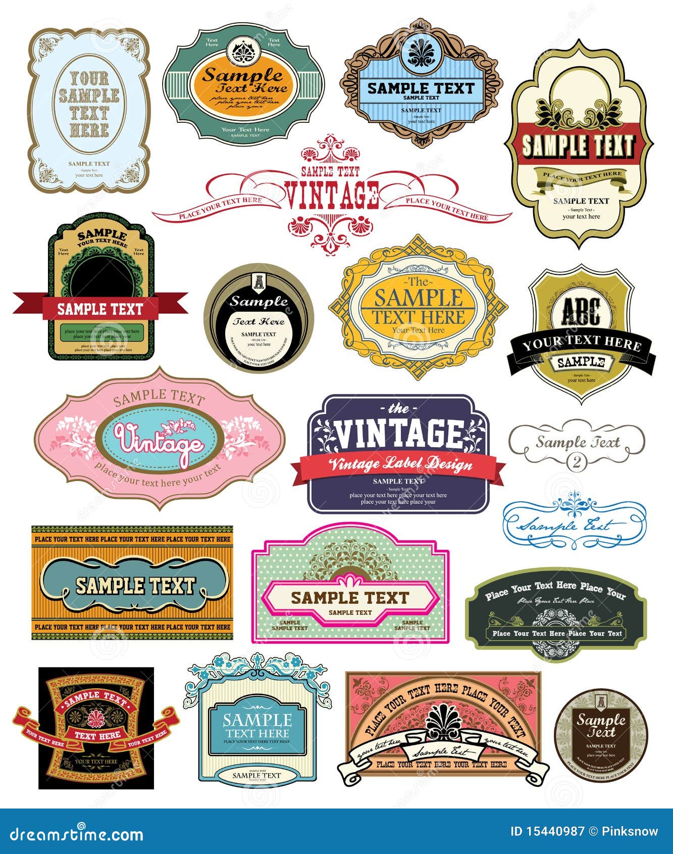 Uitstekend etiket vector illustratie. Illustration of versiering - 15440987